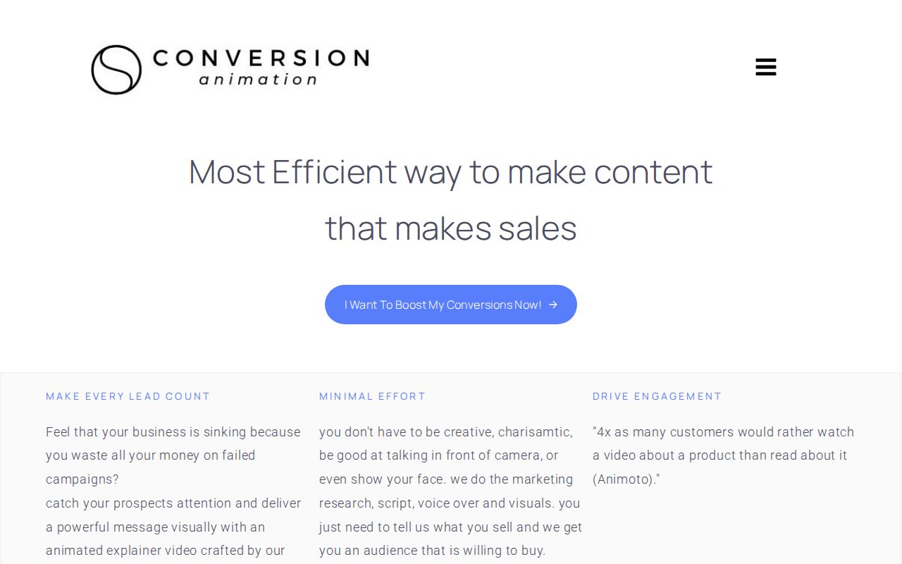 Conversion Animation